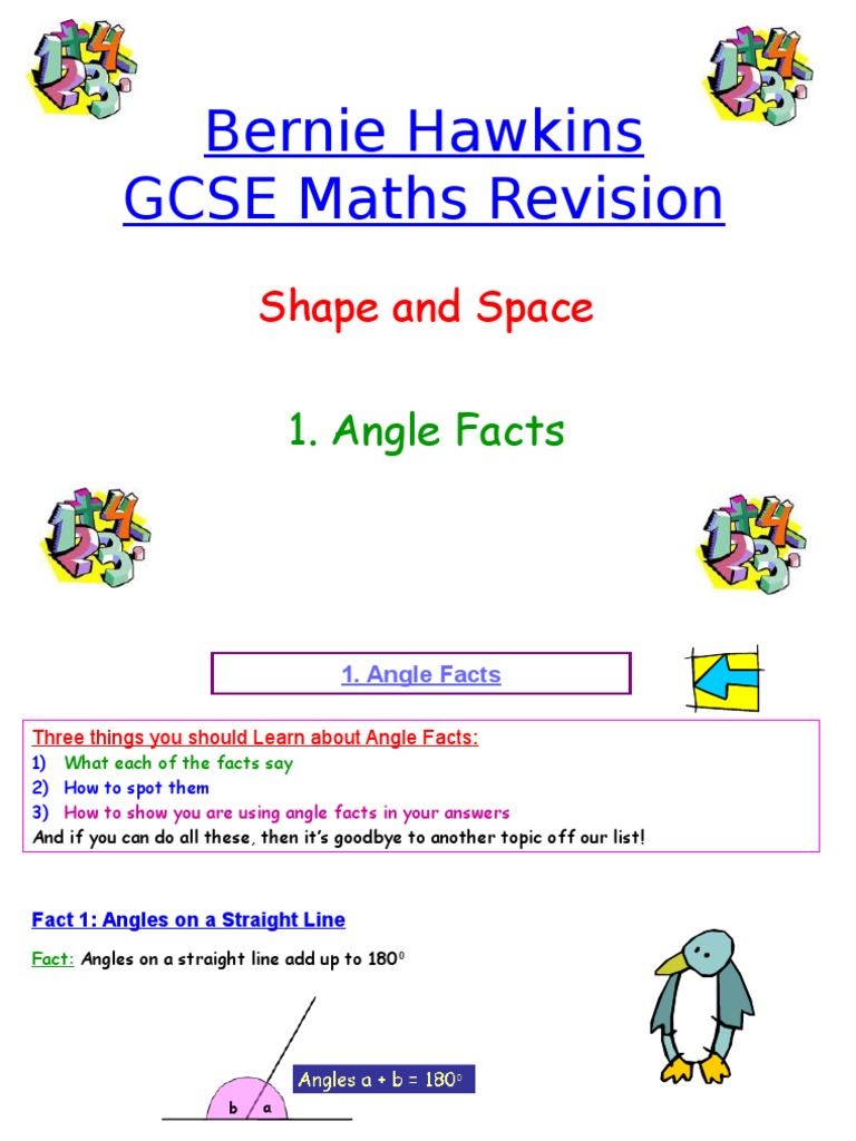 GCSE Maths: Angle Facts Guide | PDF | Triangle | Convex Geometry
