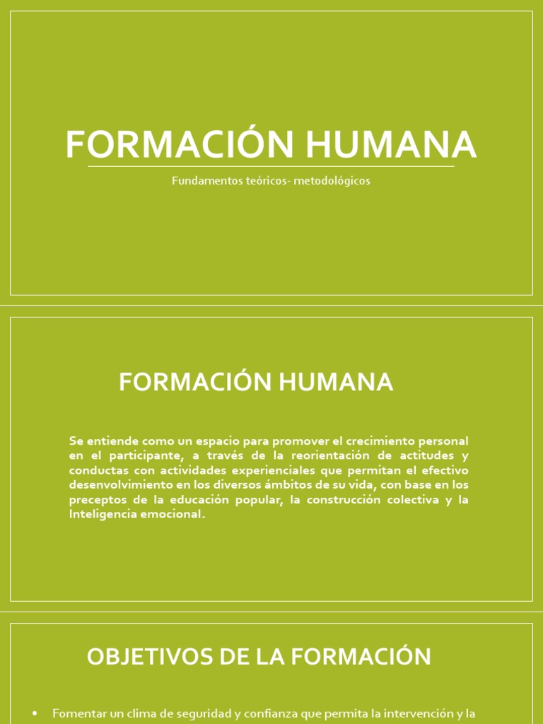 Formación Humana | PDF | Inteligencia emocional | Inteligencia