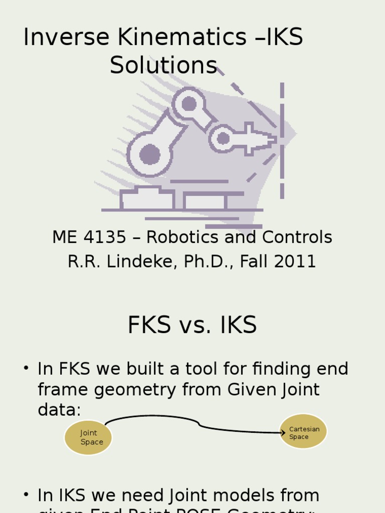 Inverse Kinematics Solutions - Lec - 5 | PDF | Equations | Mathematical ...