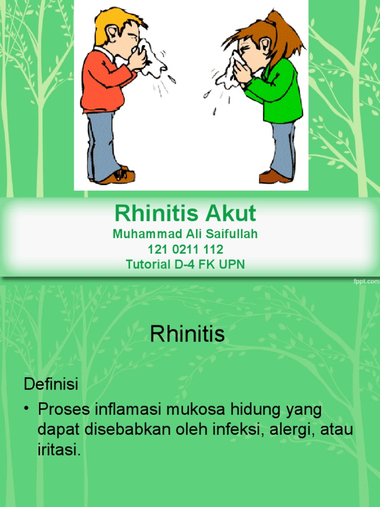 Rhinitis Akut | PDF
