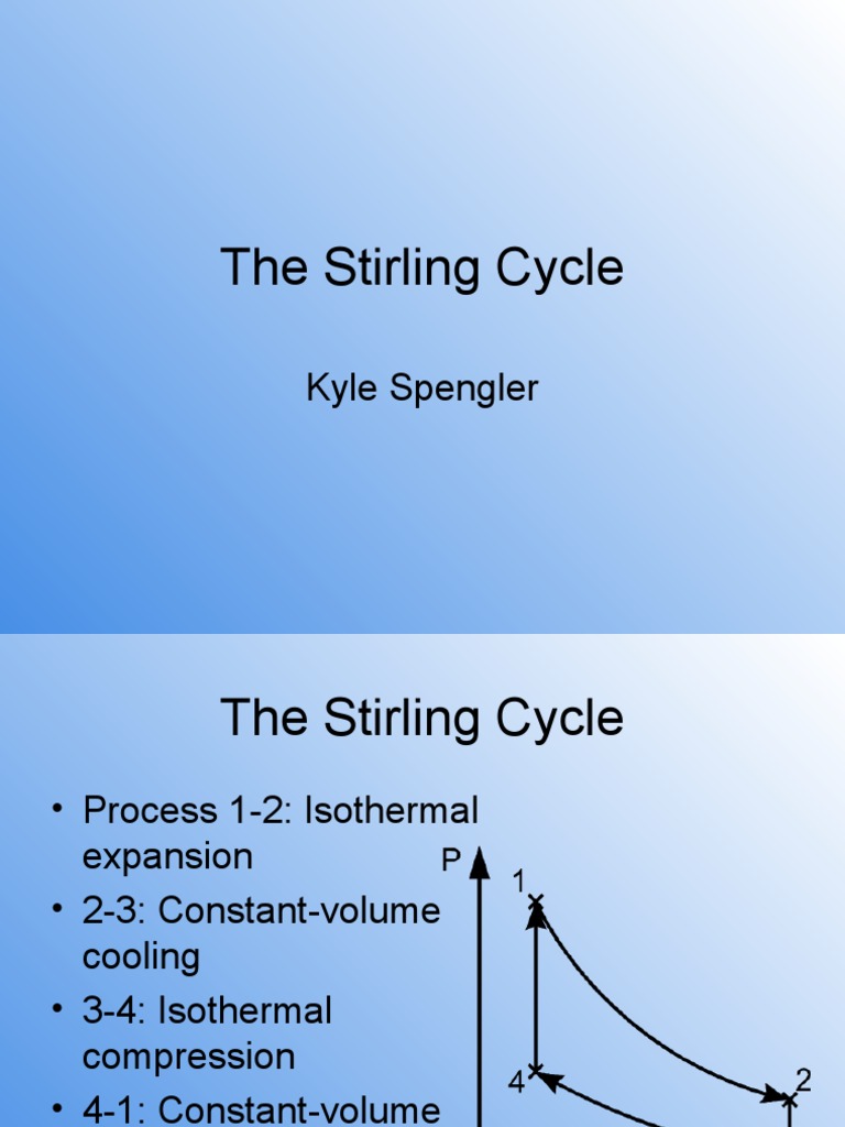 The Stirling Cycle: Kyle Spengler | PDF | Internal Combustion Engine ...