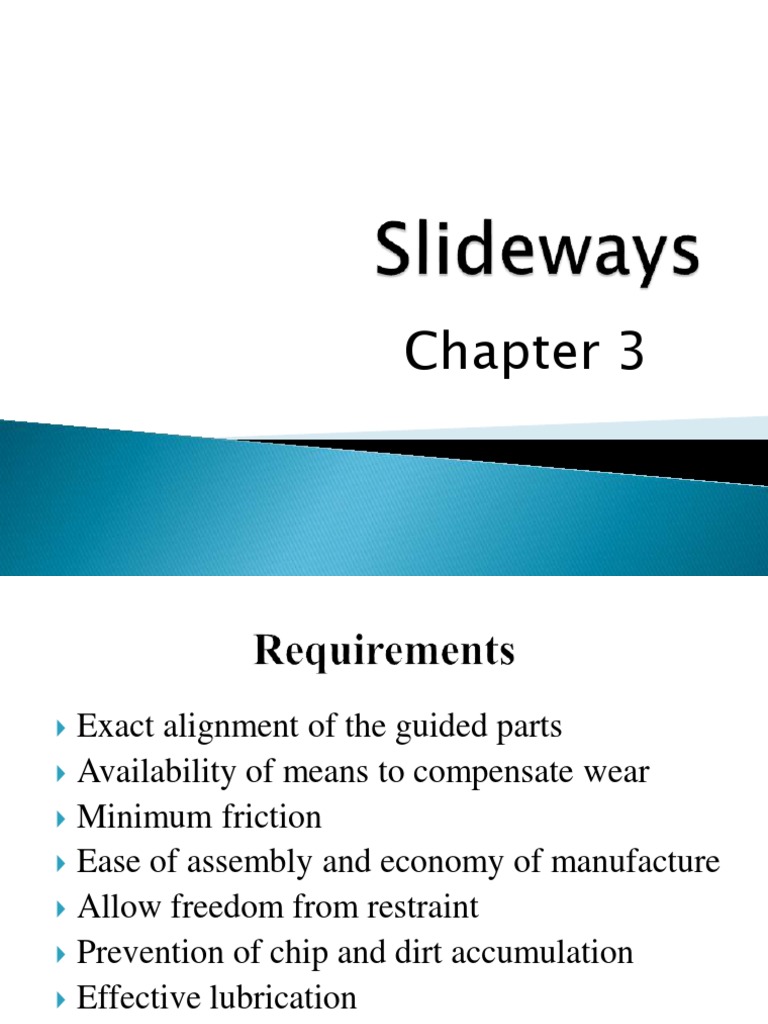 Slideways | PDF | Friction | Wear