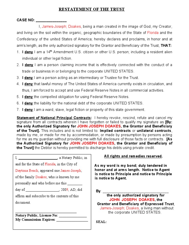 Restatement of The Trust | PDF | Trust Law | Civil Law (Legal System)