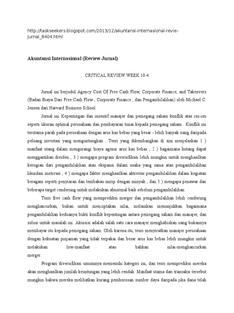 Contoh Critical Review 1 | PDF