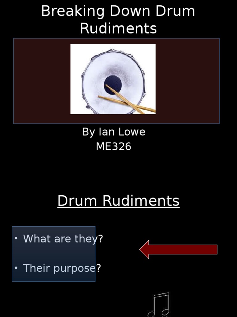 Drum Rudiments | PDF