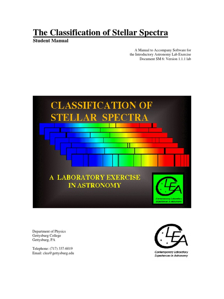 Classification of Stellar Spectra | Spectrum | Stars