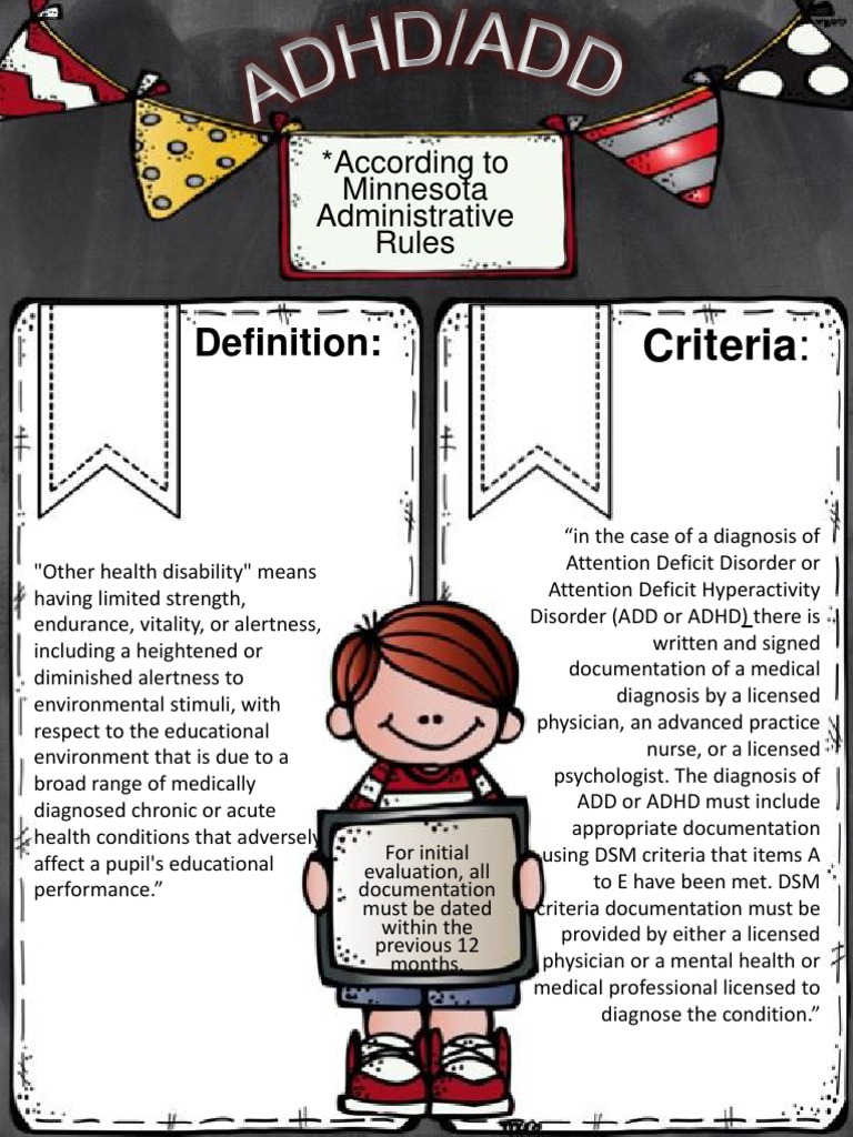 ADHD/ADD Diagnosis Guidelines | PDF