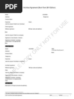 Architect-Client Contract | PDF | Architect | General Contractor