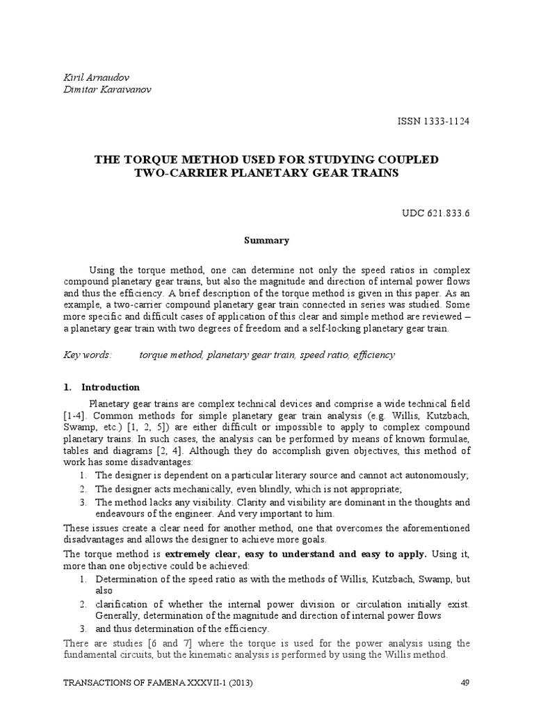 P05S - V3the Torque Method Used For Studying Coupled Two-Carrier ...