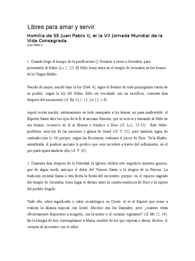 Libres Para Amar Y Servir Pdf María Madre De Jesús Jesús