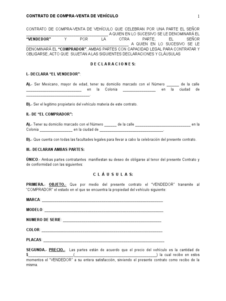 Carta de Compra Venta Vehiculo | PDF | Información del gobierno | Instituciones sociales