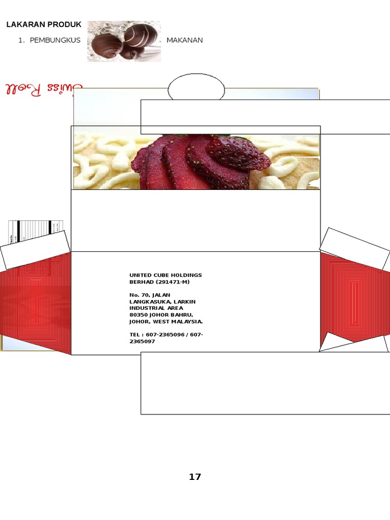 Lakaran Produk: 1. Pembungkus Makanan | PDF | Wellness