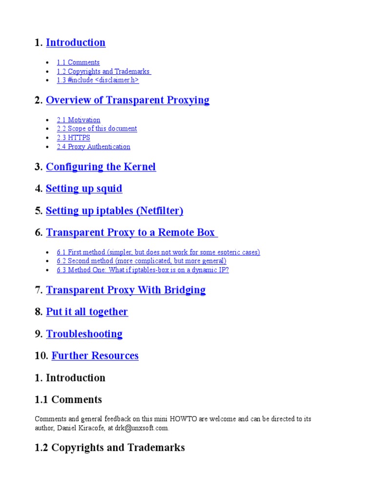 Transparent Proxy With Linux and Squid | PDF | Proxy Server | Apache ...