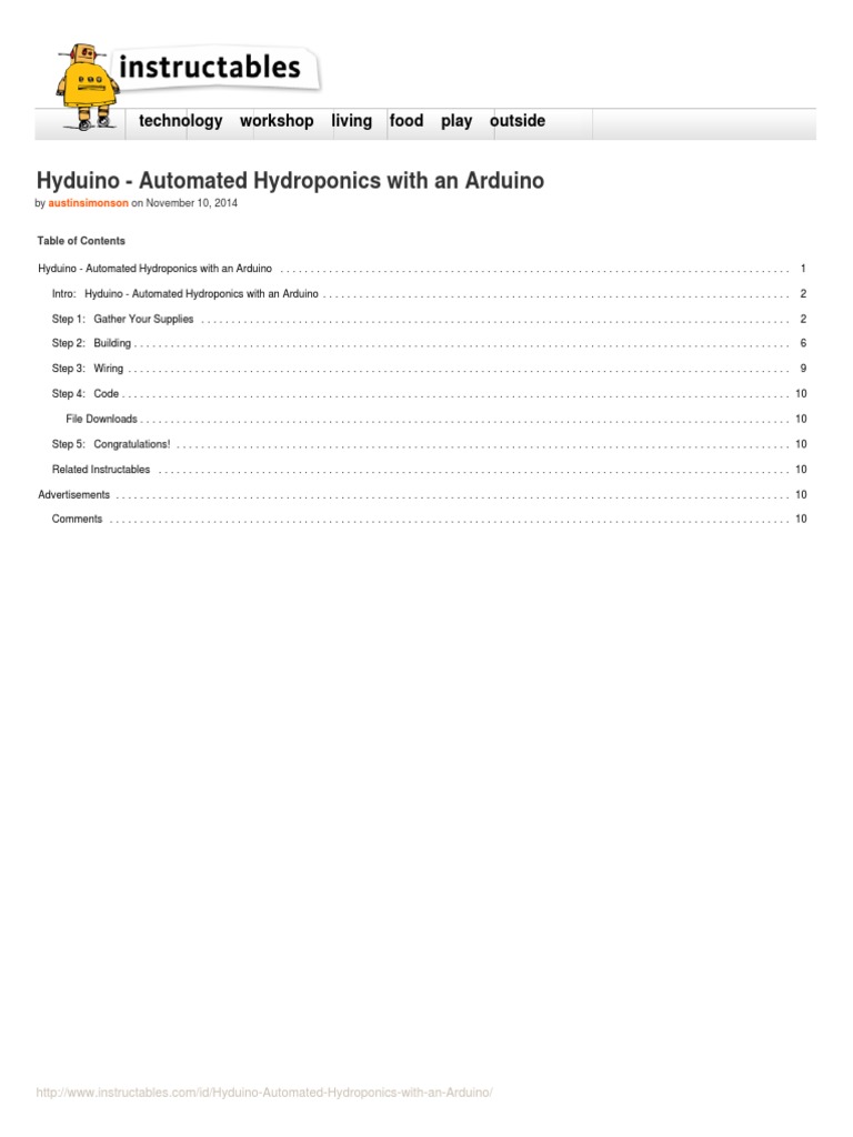 Automated Hydroponics System Using Arduino | PDF | Hydroponics ...