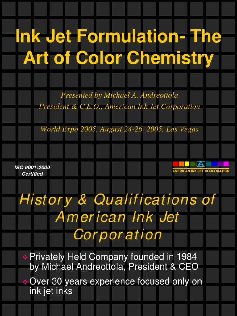 Inkjet Ink Formulation-The Art of Color Chemistry | Download Free PDF ...