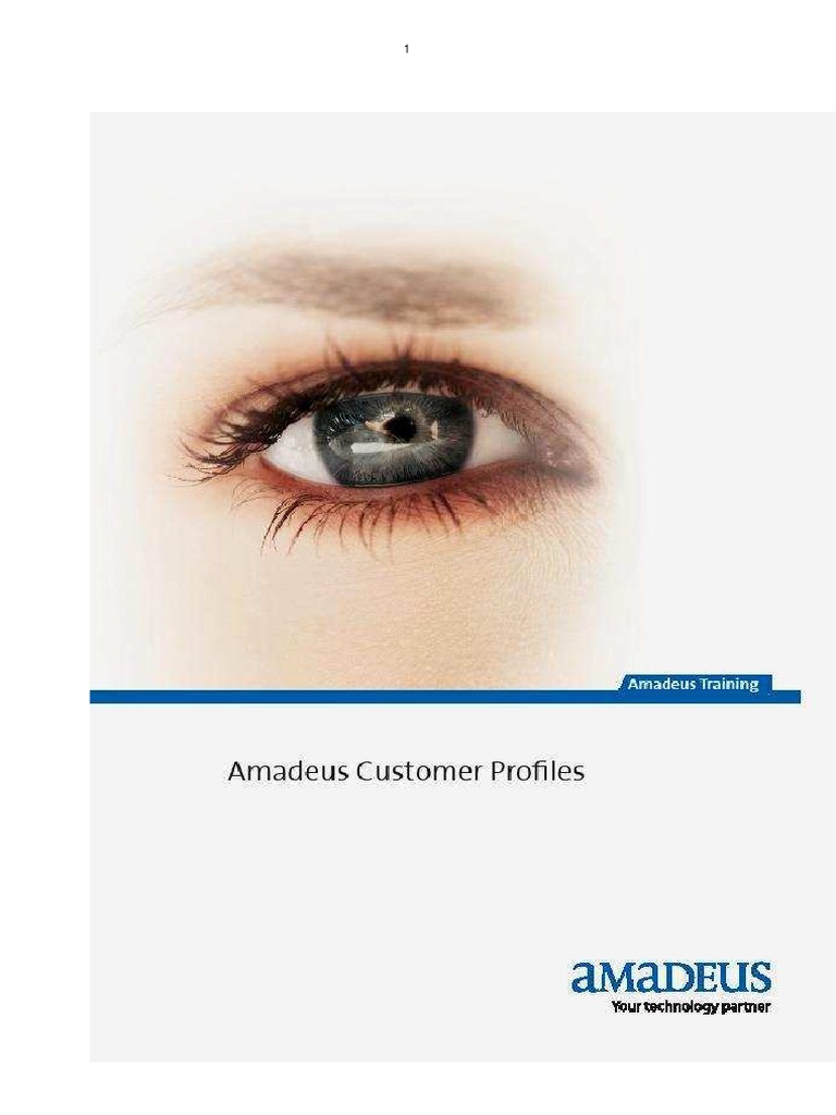 Amadeus Customer Profiles Manual | PDF | Airlines | Information Technology