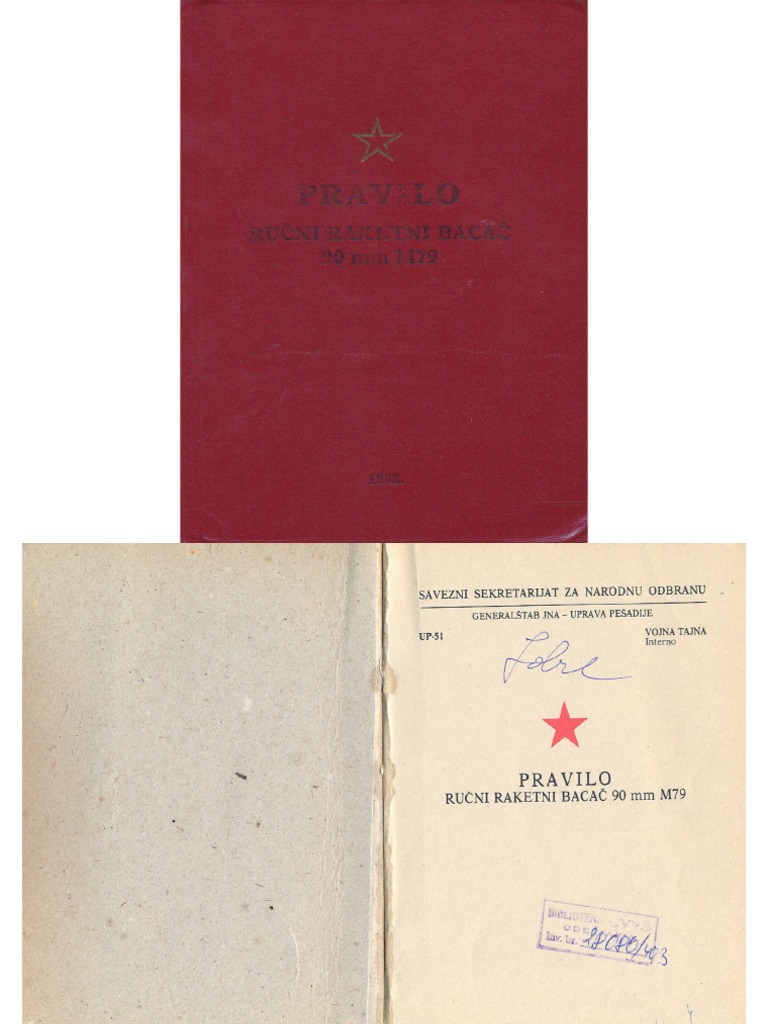 Pravilo Rucni Raketni Bacac Osa 90mm m79 | PDF