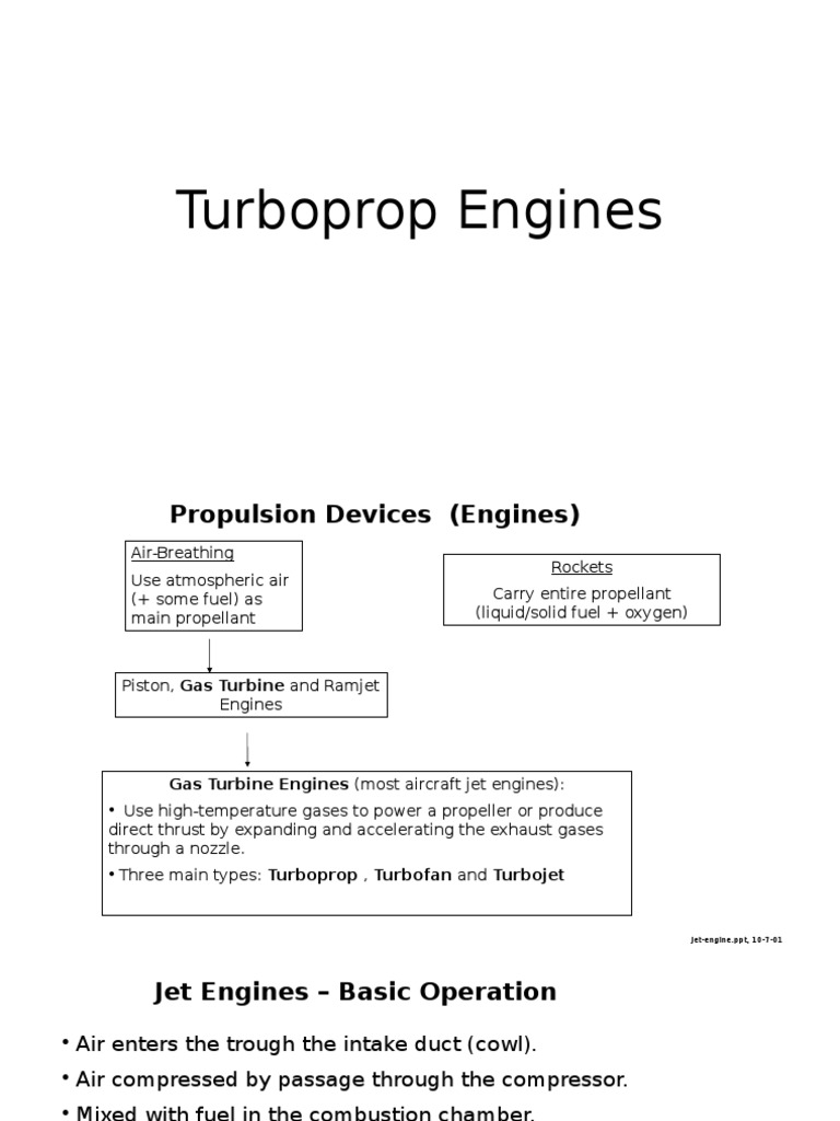 Turboprop Engines | PDF | Jet Engine | Vehicle Parts