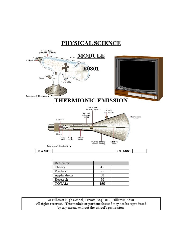 Thermionic | PDF | Diode | Vacuum Tube