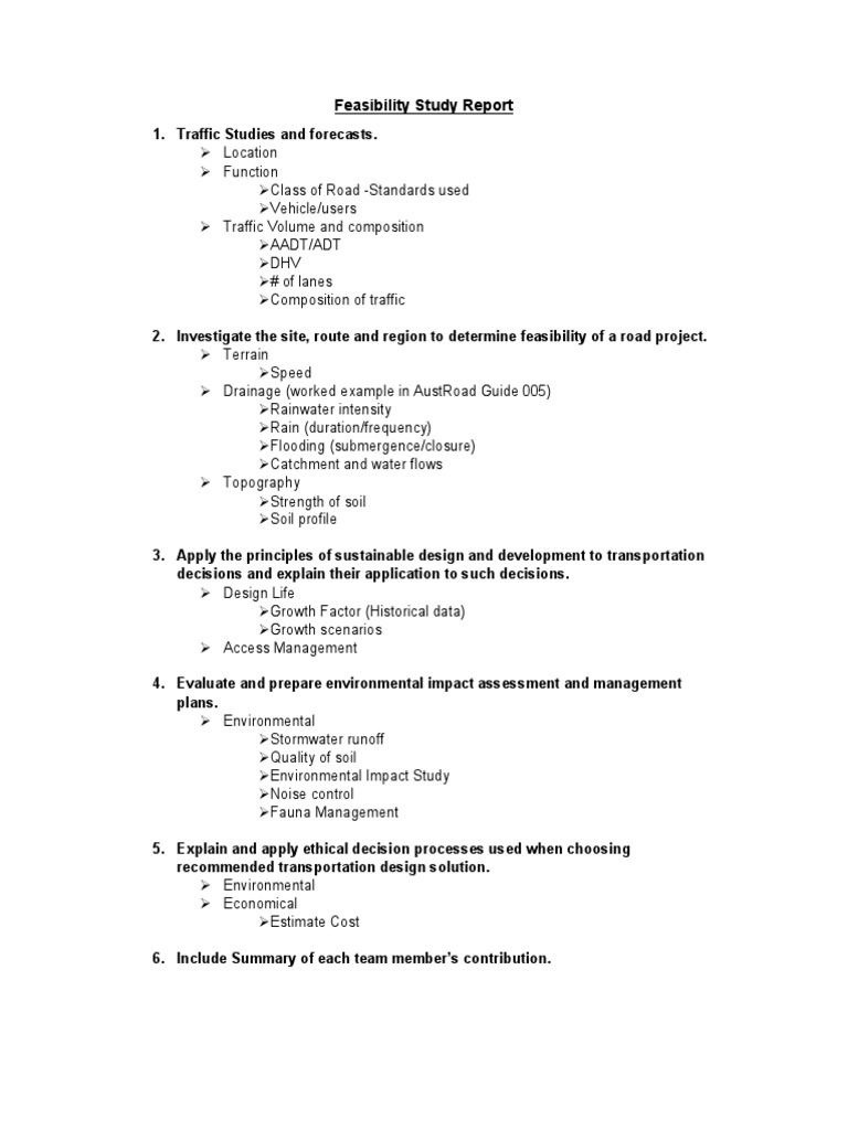 Feasibility Report