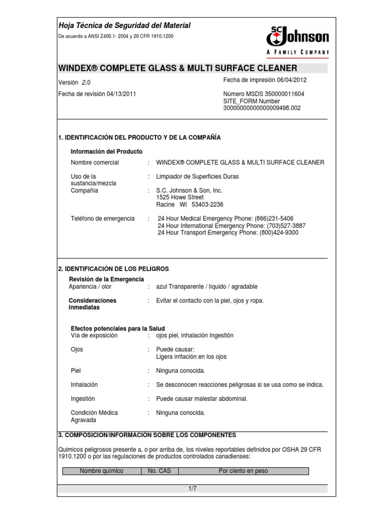 Windex Complete Glass & Multi Surface Cleaner - 04.13.2011 - 2.0 - Es ...