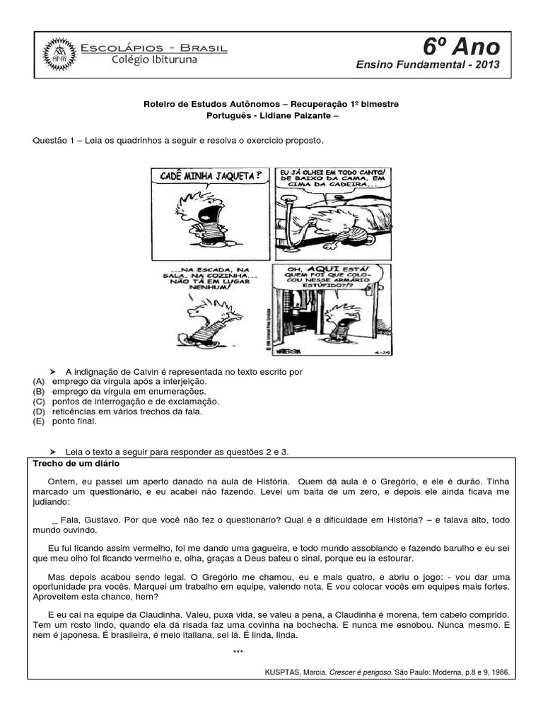 Prova De Portugues Pdf Discurso Sílaba