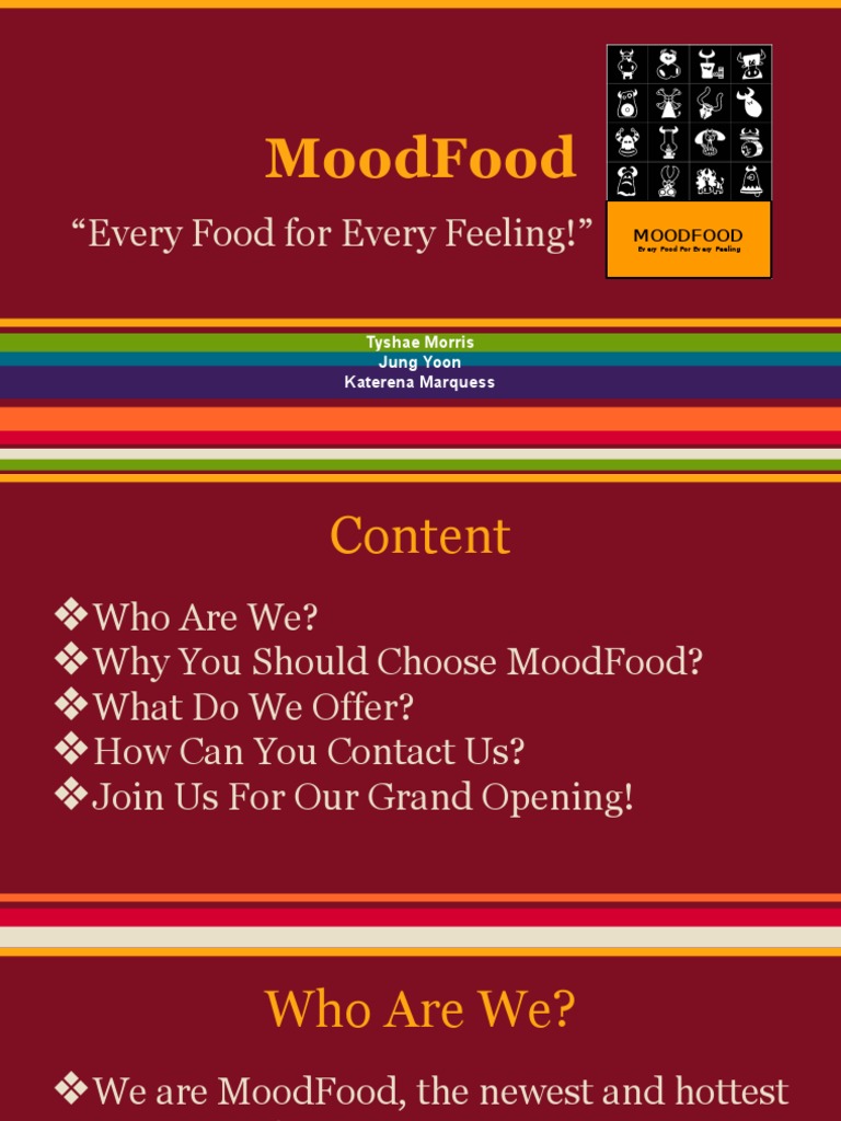 Moodfood: "Every Food For Every Feeling!" | PDF