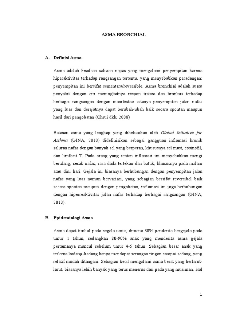 Asma | PDF | Pengembangan Diri | Kesehatan Holistik