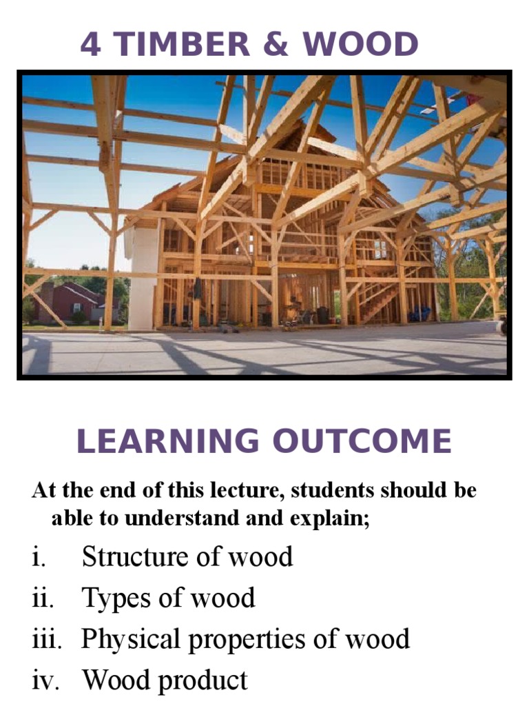 Topic 4 Timber | PDF | Wood | Lumber