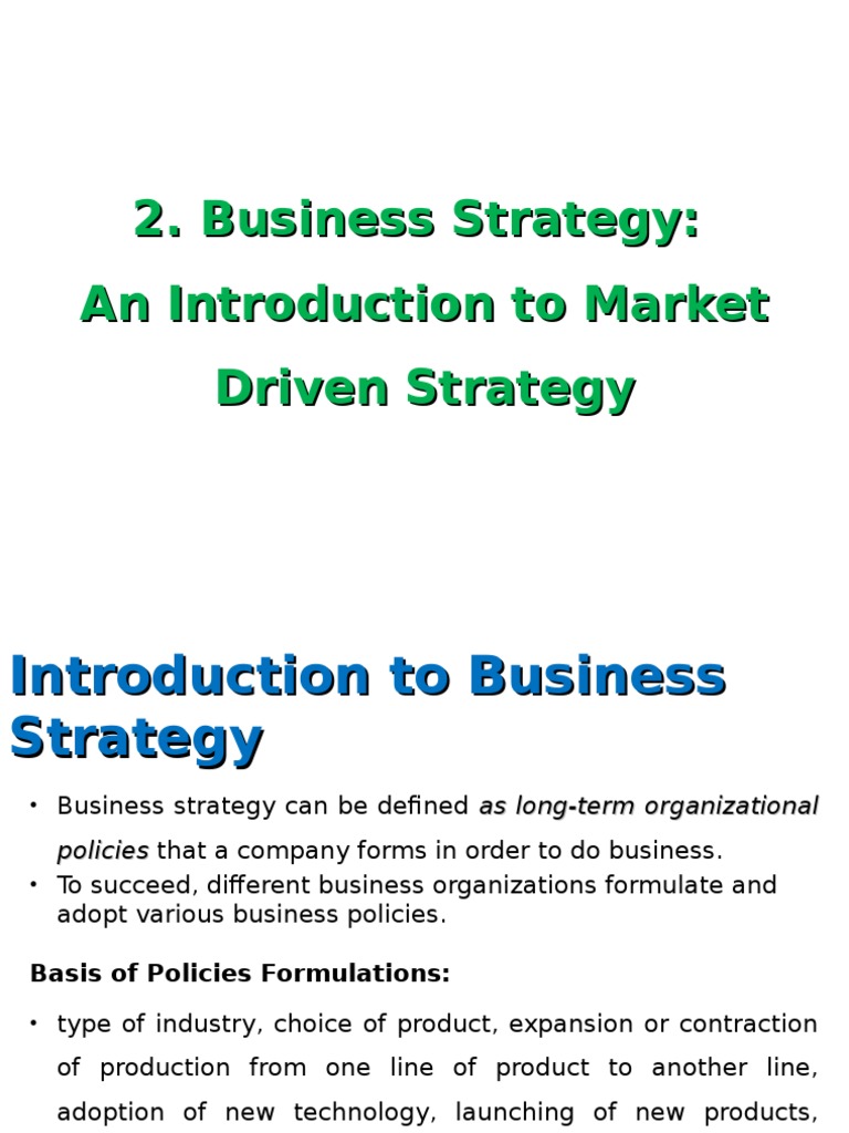 Chapter 2 Business Strategy | PDF | Strategic Management | Resource