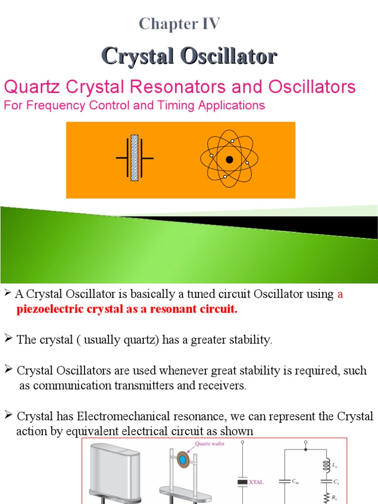 Crystal Oscillator | PDF | Resonance | Piezoelectricity