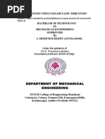 WORK STUDY (WORK MEASUREMENT & METHOD STUDY) of PRODUCTION TECHNOLOGY ...