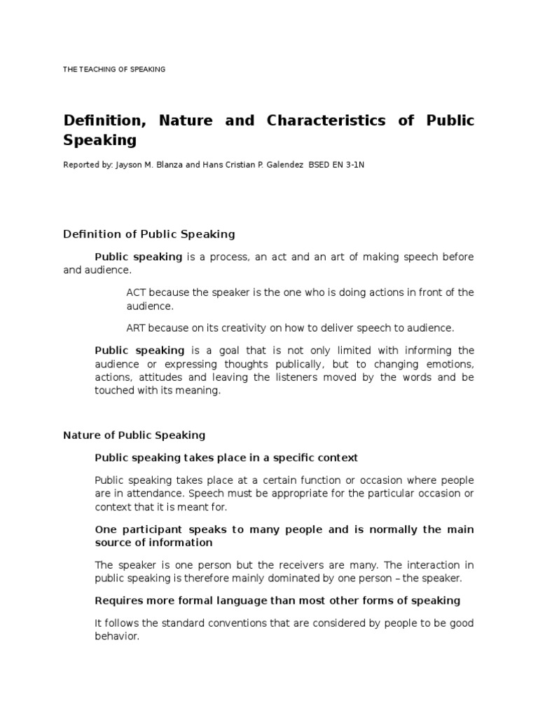 Understanding Public Speaking Essentials | PDF | Science & Mathematics