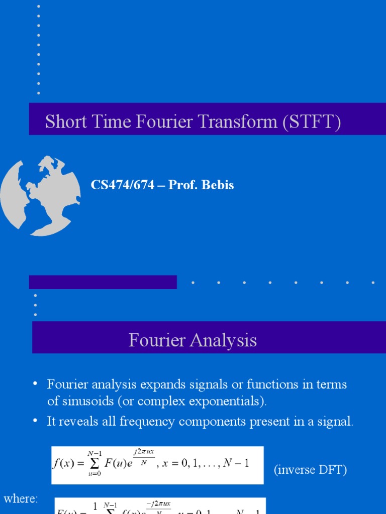 Short Time Fourier Transform | PDF | Fourier Analysis | Algorithms