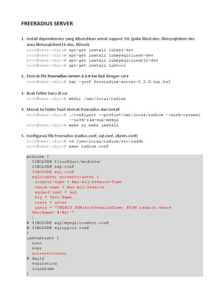 Freeradius Server Pdf Download Free Pdf Proxy Server