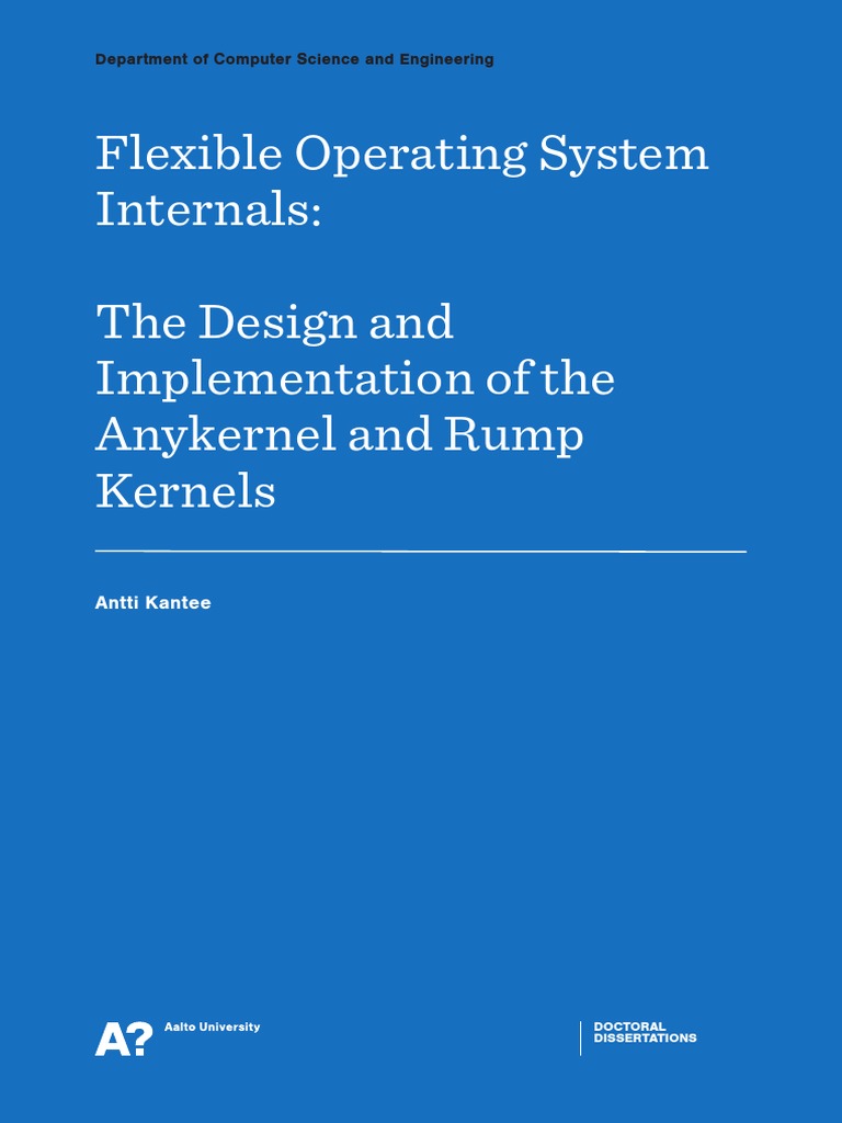 Flexible Operating System Internals | PDF | Kernel (Operating System) | Operating System