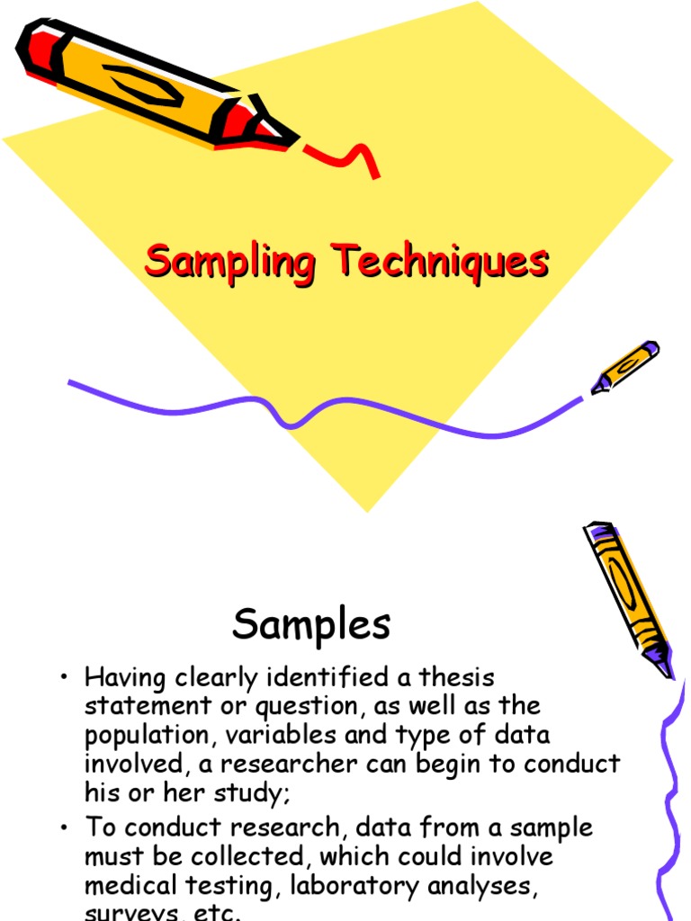 2.3 Sampling Techniques | PDF | Sampling (Statistics) | Randomness