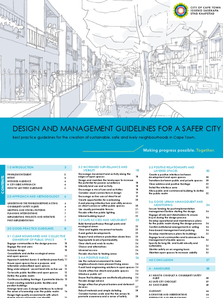 Design and Management Guidelines For A Safer City | PDF | Crime ...