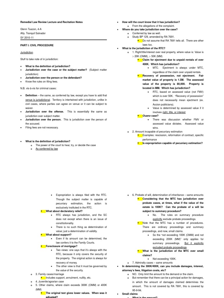 Rem Review Lecture and Recit Notes | PDF | Finance & Money Management ...