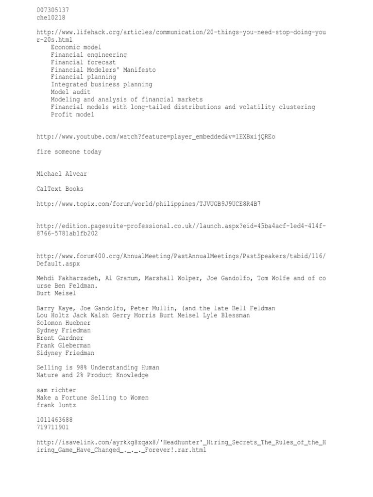 Some Texts | PDF | Office Software | Cyberspace