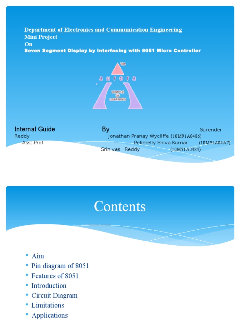 Department of Electronics and Communication Engineering | PDF