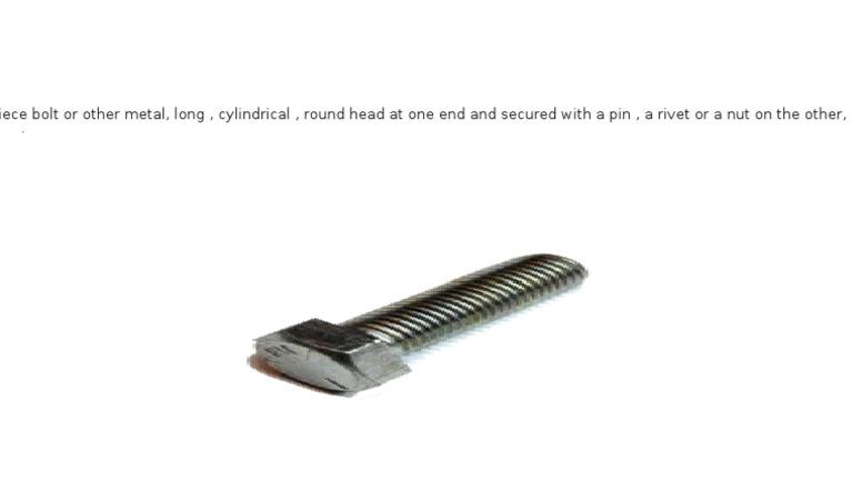 Understanding Long Cylindrical Bolts | PDF