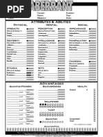 Marvel Multiverse Character Sheet - Fillable | PDF | Spider Man ...
