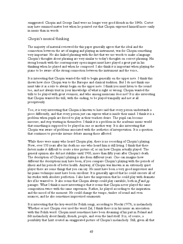 Chopin Ballade | Download Free PDF | Frédéric Chopin | Singing