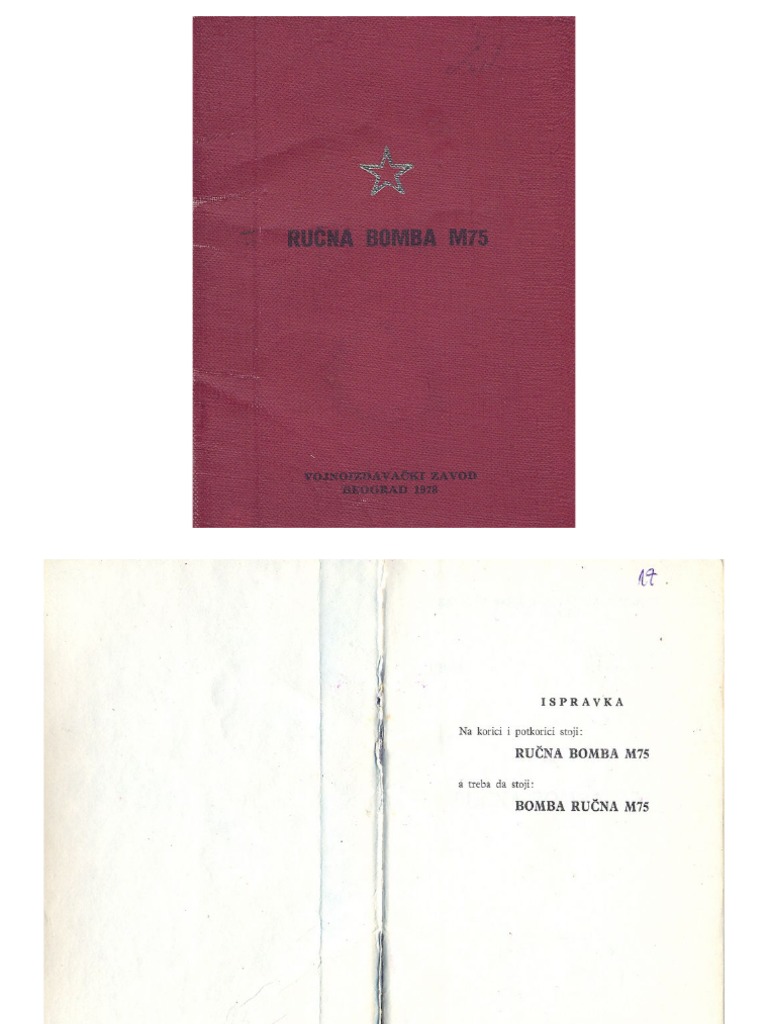 Rucna Bomba M75 | PDF