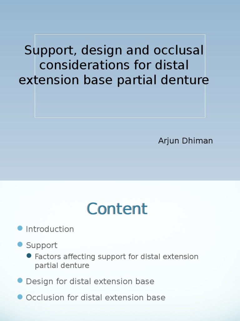 Distal Extension | PDF | Dentures | Anatomical Terms Of Location