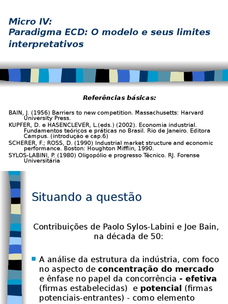 Micro IV - Aula Modelo ECD | PDF | Vantagem competitiva | Economia