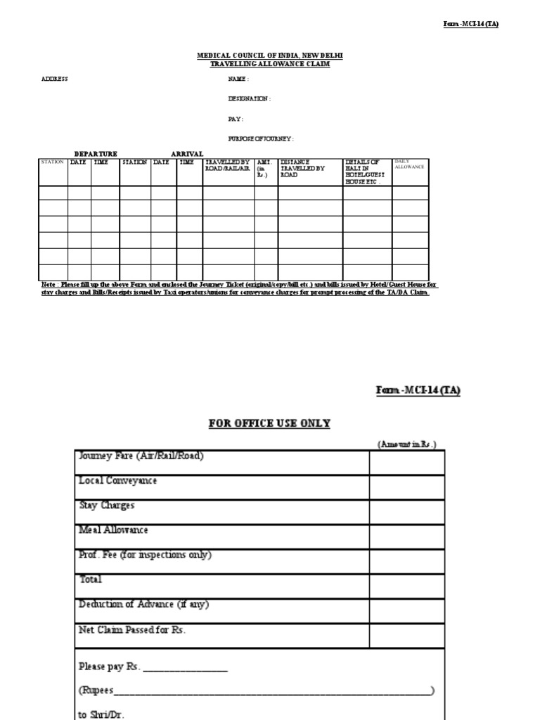 Form Mci 14 (Ta) | PDF | Service Industries | Services (Economics)