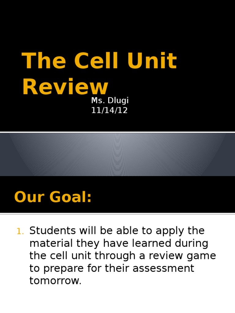 Lesson 3 - The Cell Unit Review Trashketball | PDF | Organelle | Cell ...
