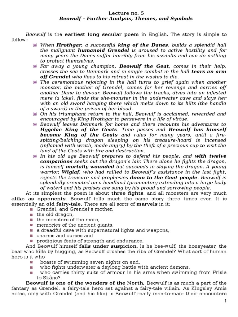 Beowulf | Download Free PDF | Beowulf | English Heroic Legends